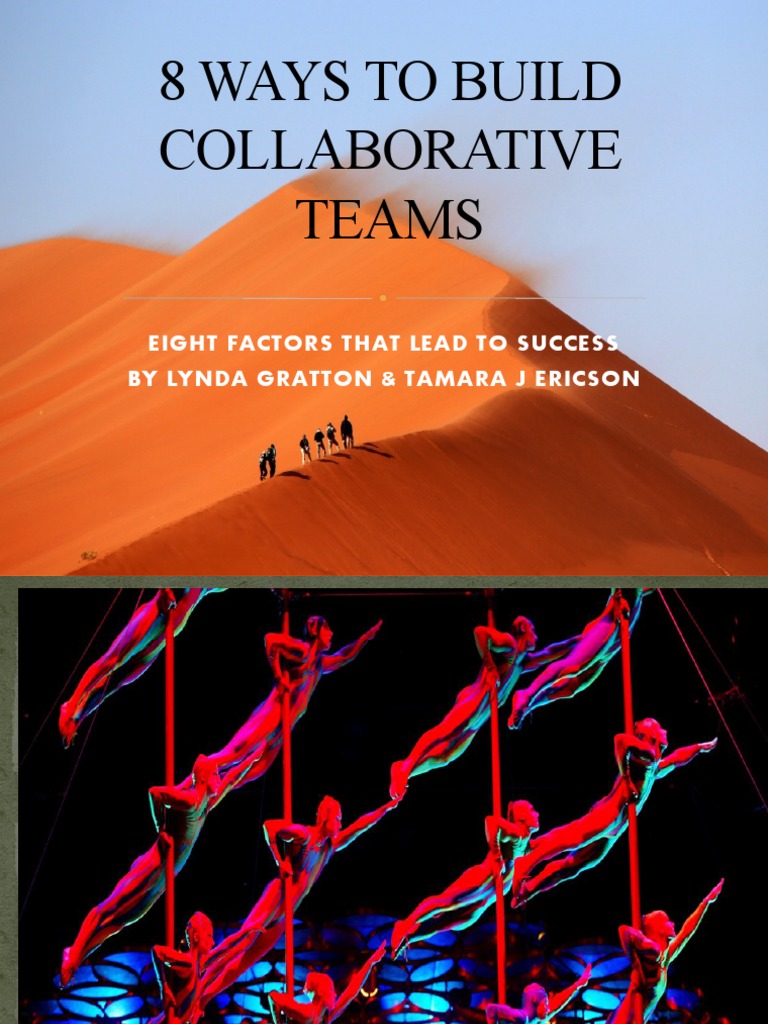 8 Ways To Build Collaborative Teams | Download Free PDF | Collaboration ...