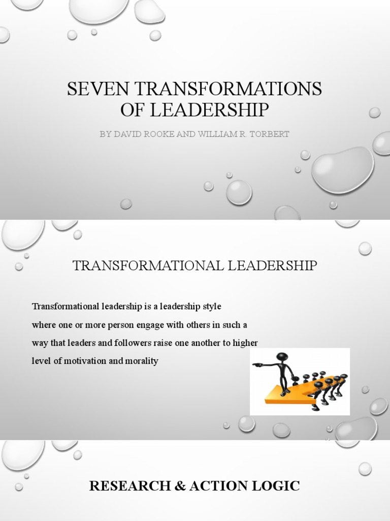 Lecture 11 Seven Transformations of Leadership | PDF | Leadership ...