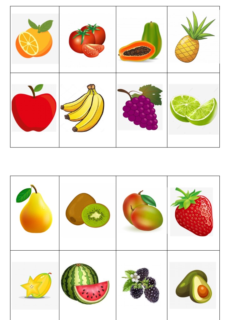 Bingo Das Frutas | PDF