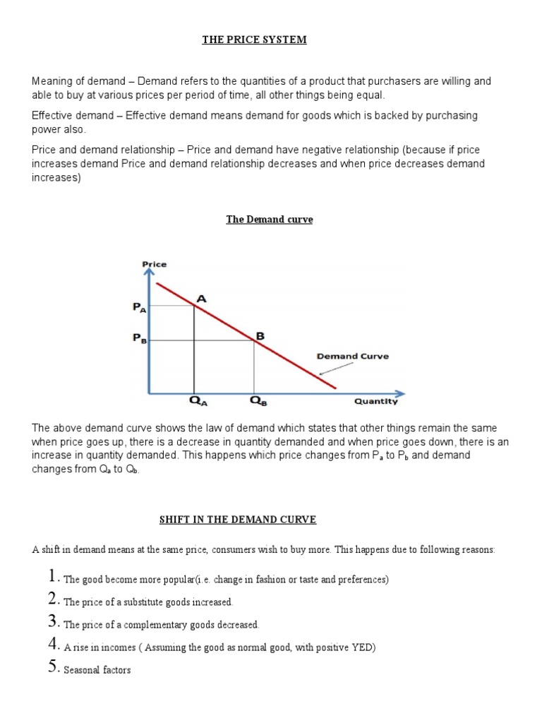 The Price System | Download Free PDF | Demand | Economic Equilibrium