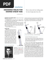 Skewed Weld Table (AISC Page 10-161) | PDF