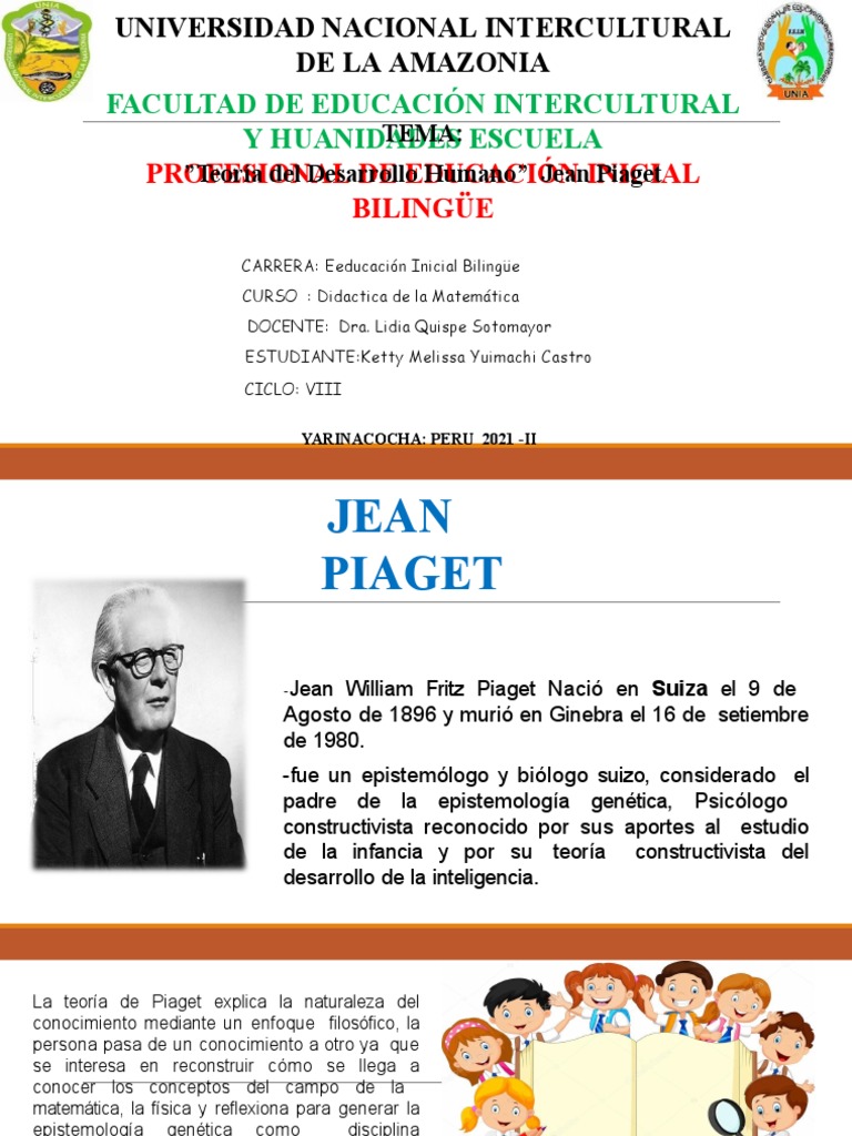 Tarea 1 - Teoria Del Desarrollo Humano-Jean Piaget Ketty | PDF ...