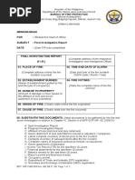 Annex A Organizational Structure of BFP | PDF | Law Enforcement | Crime & Violence