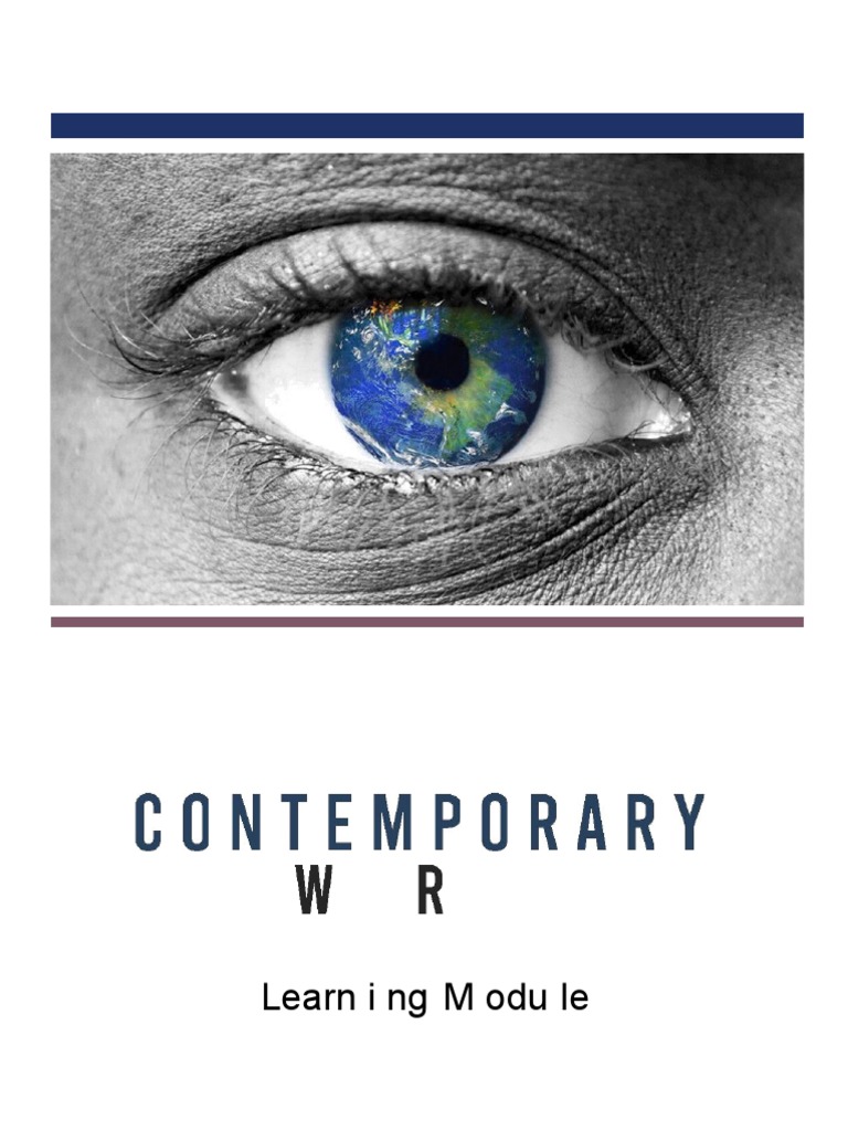 The Contemporary World | PDF | Globalization | World Trade Organization