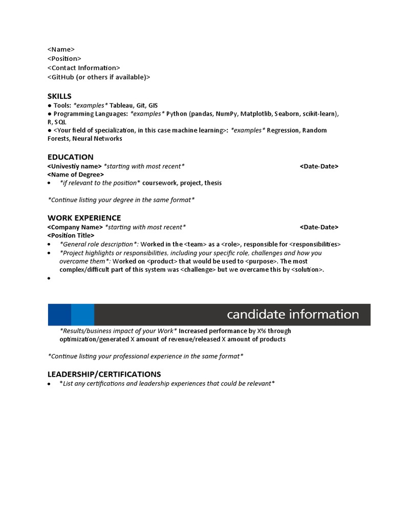 Sample Resume Jonathan Say Randstad | PDF