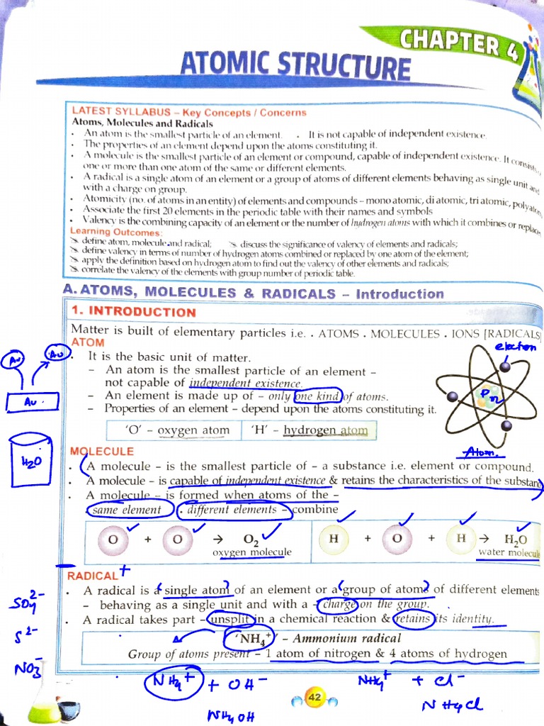 Chemistry Atomic Structure | PDF | Valence (Chemistry) | Atomic Nucleus
