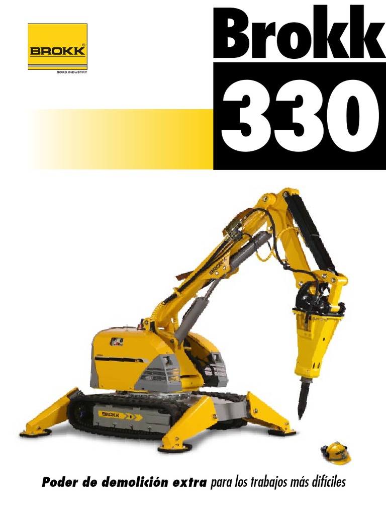 Brokk 330 Brochure | PDF | Robot | Robótica