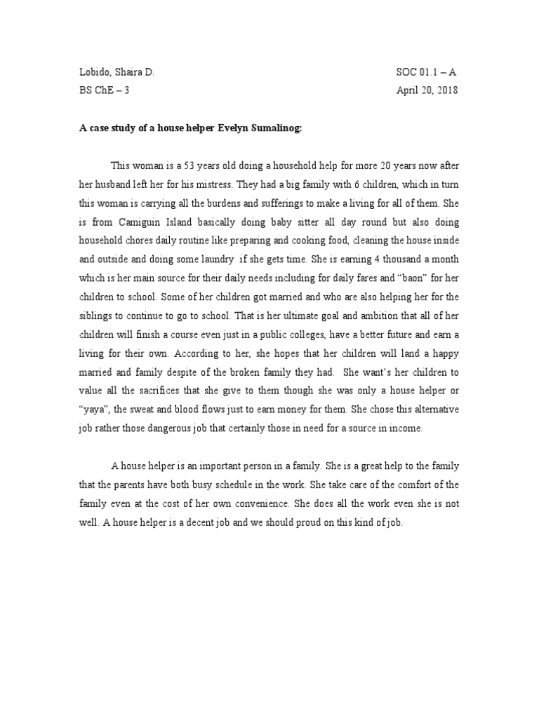 House Helper Job Insights and Impact | PDF