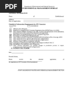 LLDA Clearance Application Form | PDF | Fresh Water | Water Pollution