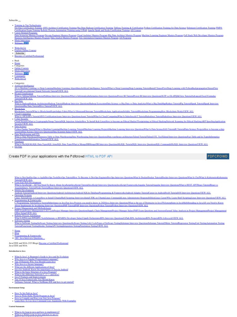 100 Java Interview Questions And Answers For 2020 Edureka Download Free Pdf Constructor