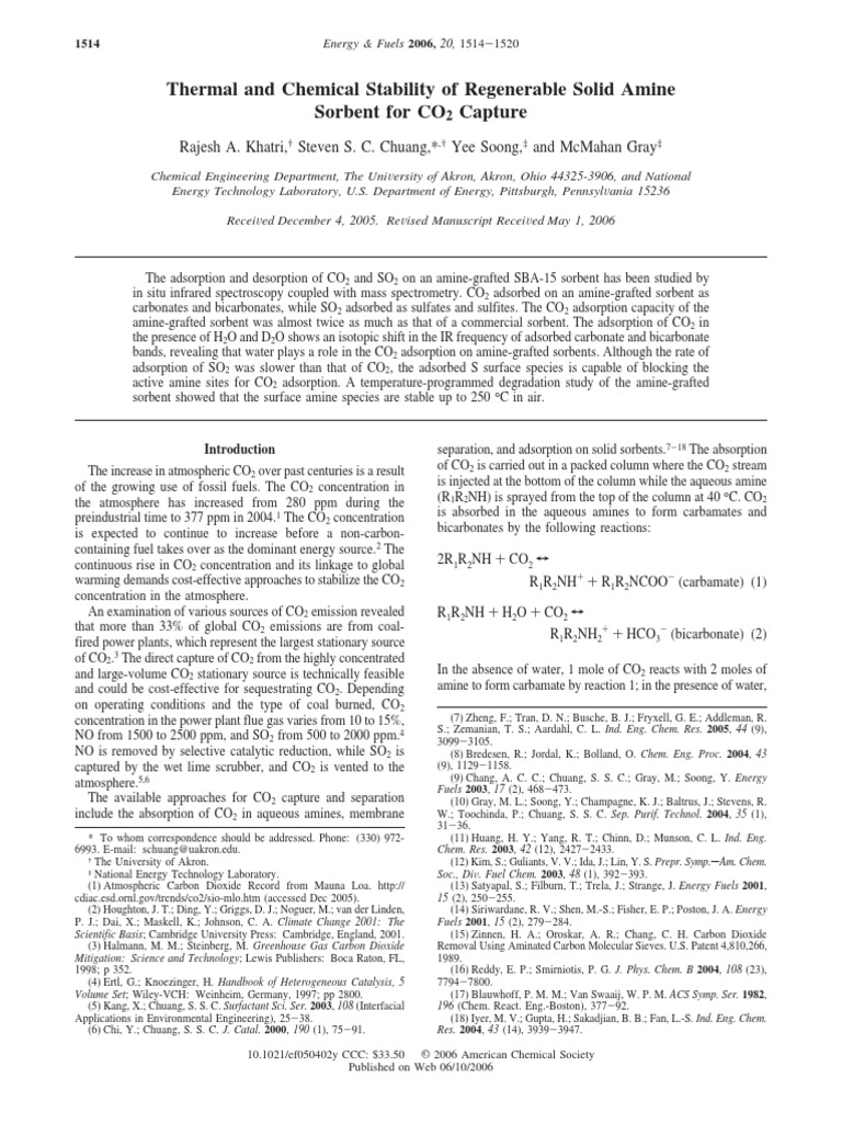 Amine Graph | PDF | Adsorption | Infrared Spectroscopy