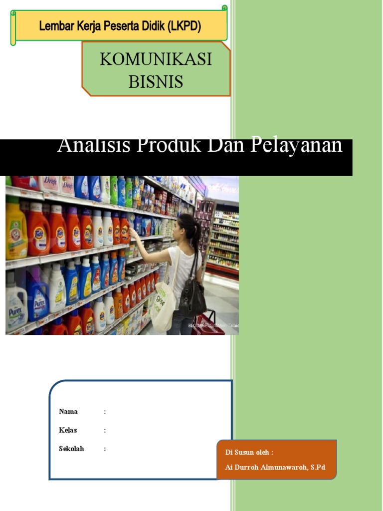 LKPD Analisis Produk Dan Pelayanan | PDF