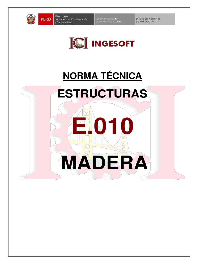 Norma E.010 Madera | PDF | Madera | Rigidez