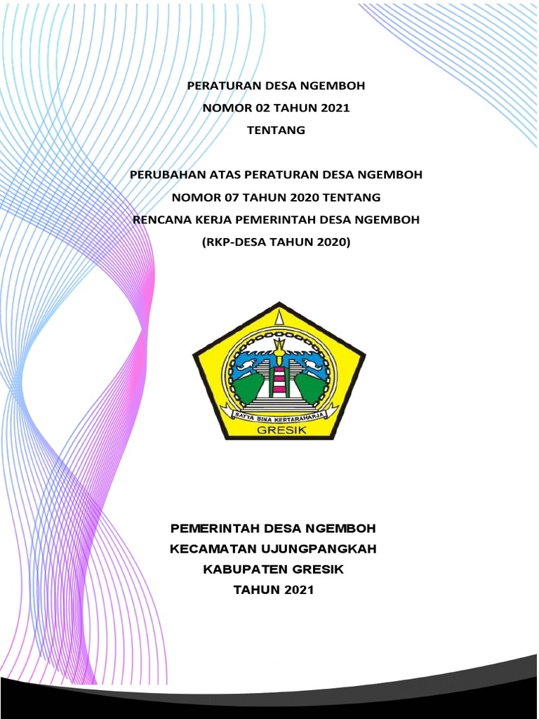 Cover RKP Perubahan | PDF | Pengelolaan Keuangan & Uang