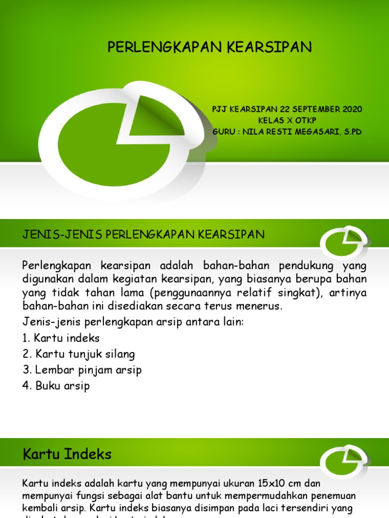 Perlengkapan Kearsipan | PDF