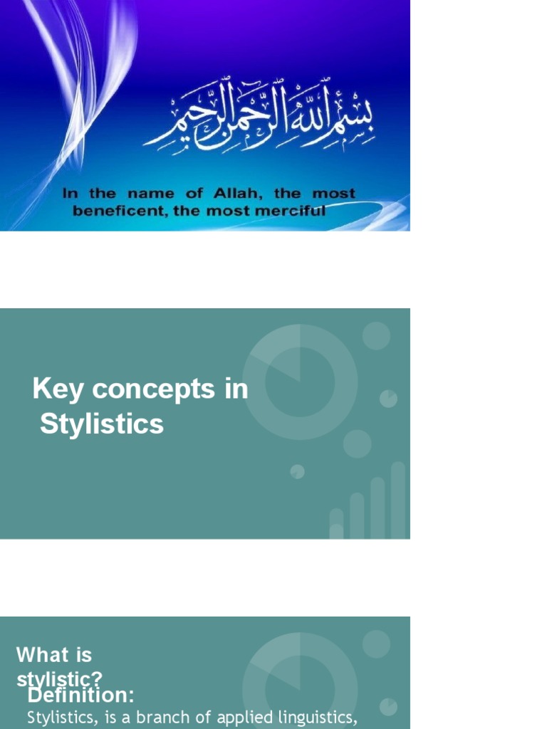 Stylistics 1st Chapter | PDF | Narration | Verb