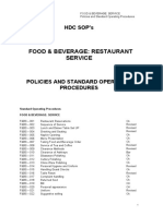 Banquet Event Checklist / Banquet Function Checklist | PDF