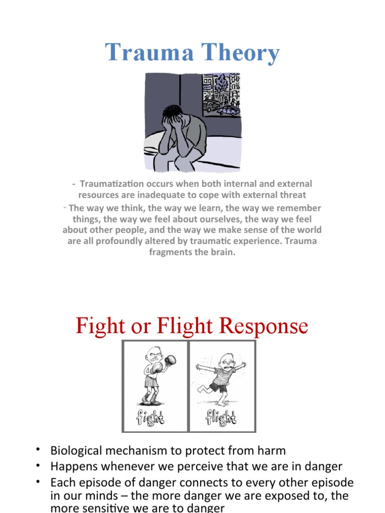 Trauma Theory: - Traumatization Occurs When Both Internal and External ...