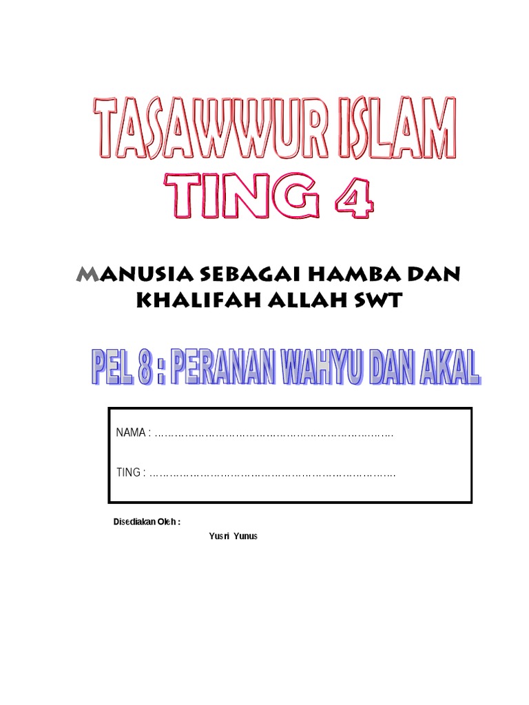 Pelajaran 8 Peranan Wahyu Dan Akal | PDF