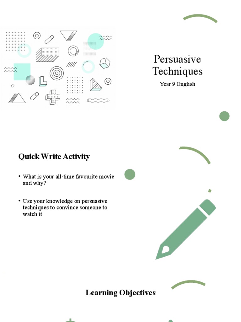 Mastering Persuasive Techniques in English | PDF | Cognitive Science ...