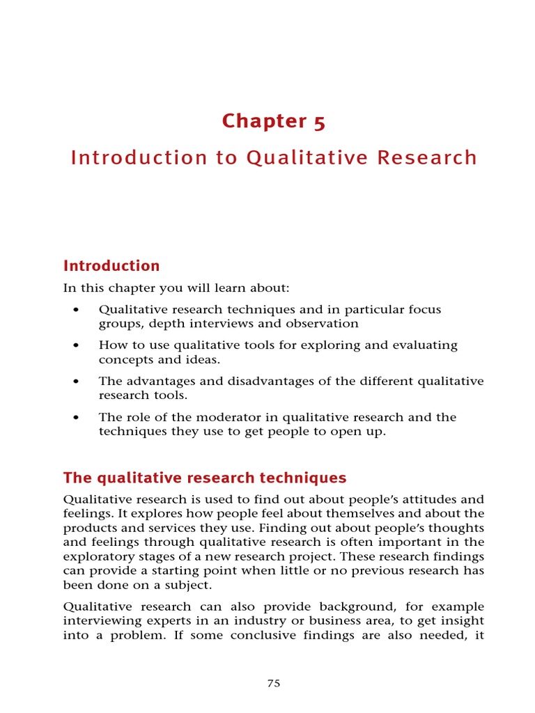 Exploring Qualitative Research Techniques: A Detailed Examination of ...