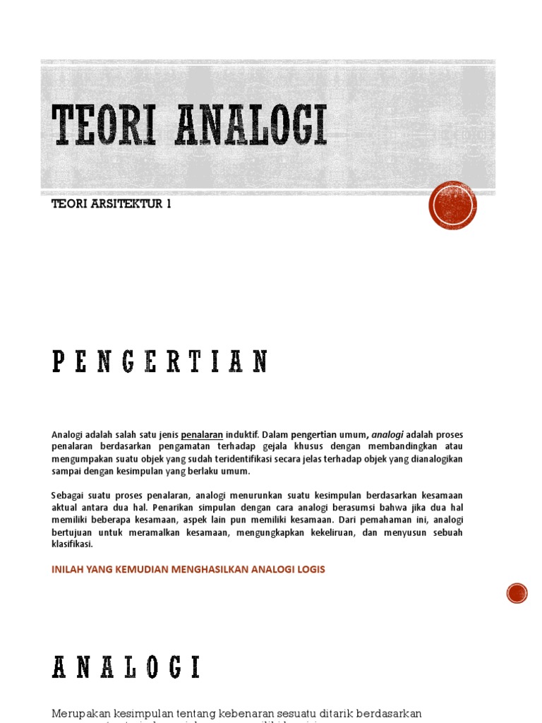 Teori Analogi | PDF | Filsafat