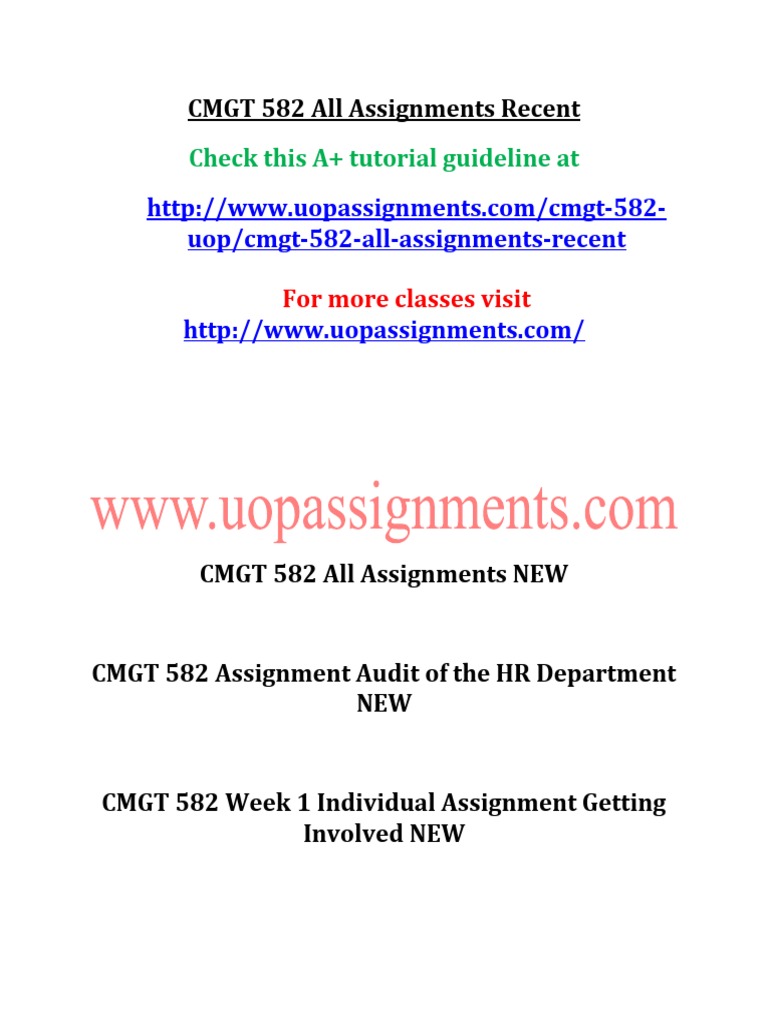 CMGT 582 Entire Course NEW | PDF | Information Security | Regulatory ...