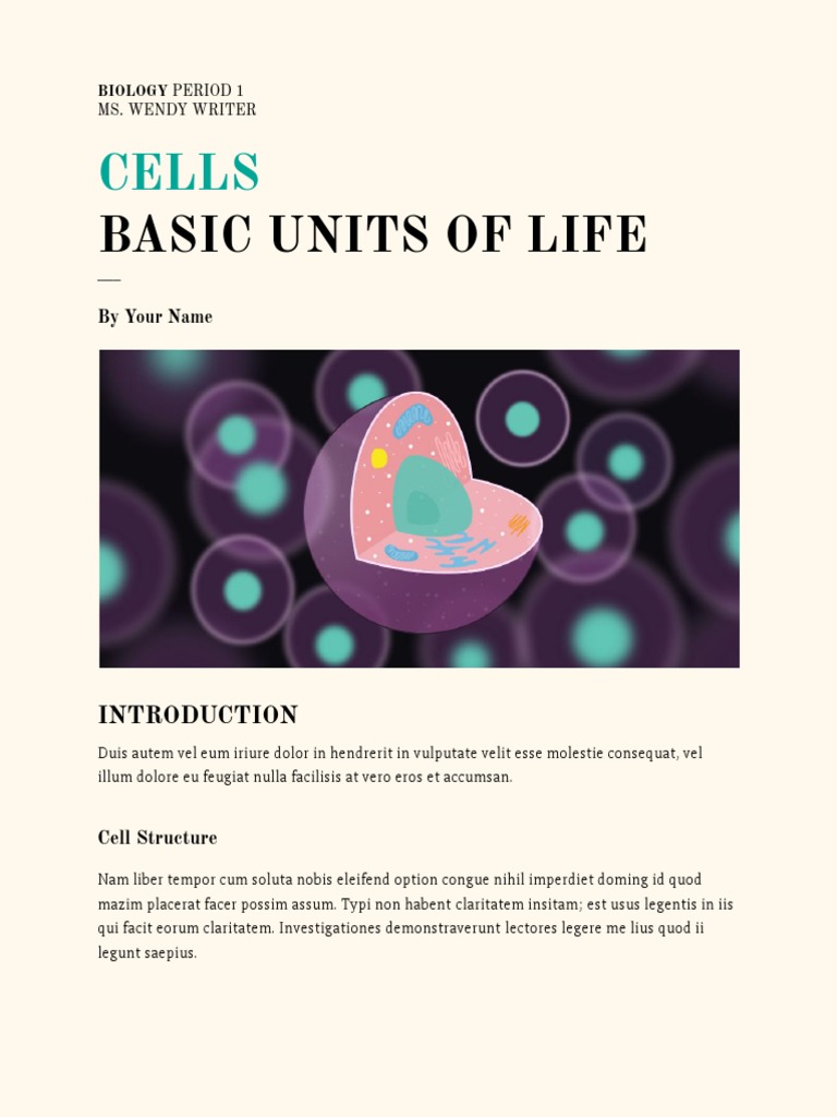 Cells: Basic Units of Life | PDF