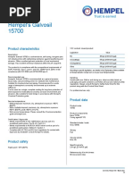 Hempathane Topcoat 55210: Product Characteristics | PDF | Humidity | Paint