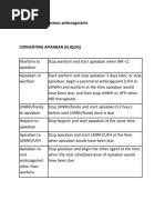 Transition of Anticoagulants 2016: From To Action | PDF | Hematology ...