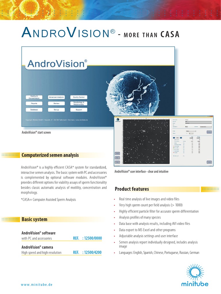 12500-0000 AndroVision en 140714 | PDF | Fluorescence Microscope | Sperm