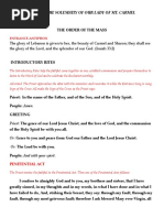 Guide For Commentator and Lector | PDF | Mass (Liturgy) | Jesus