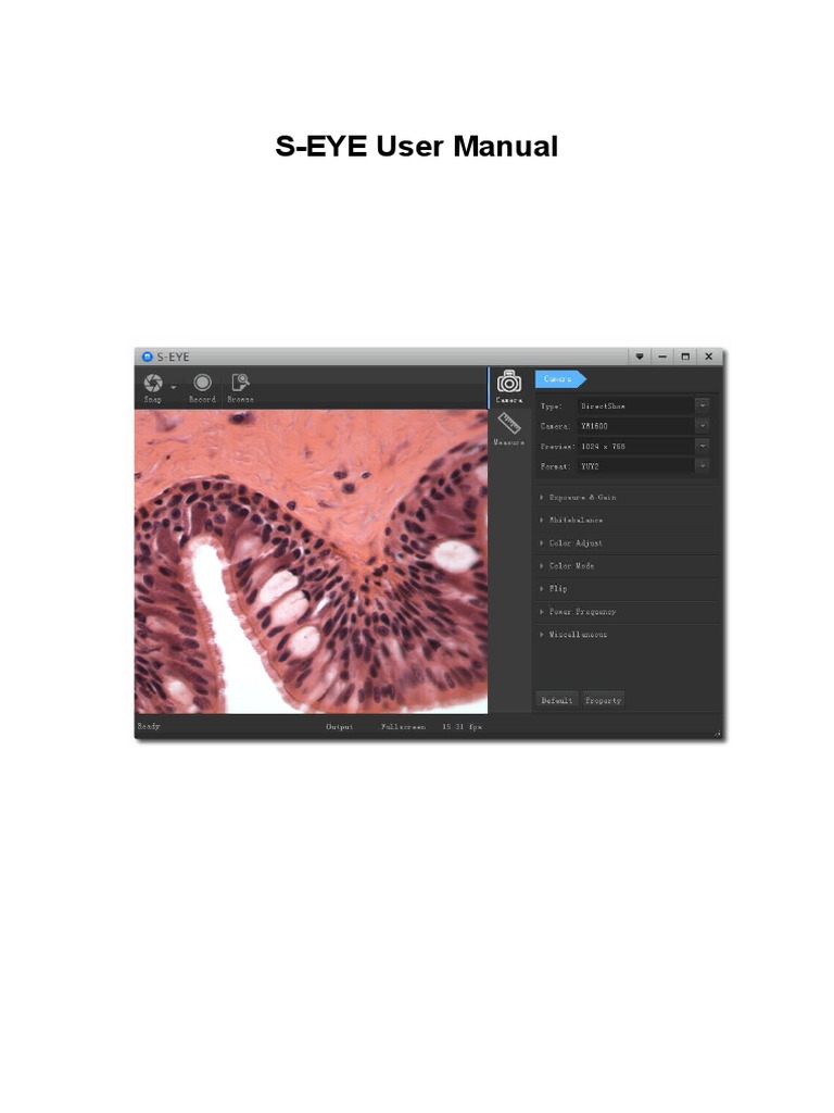 S-EYE User Manual v1.2 | PDF | Circle | Camera