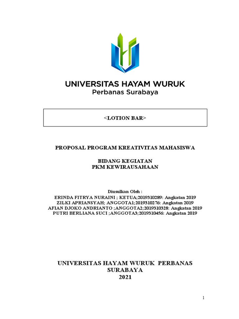 Proposal PKMK - Kelompok 3 | PDF