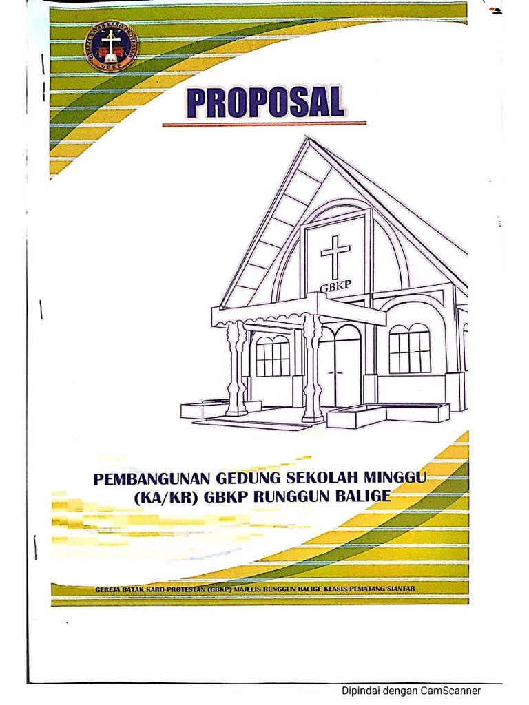 Proposal Rumah Ibadah GBKP | PDF