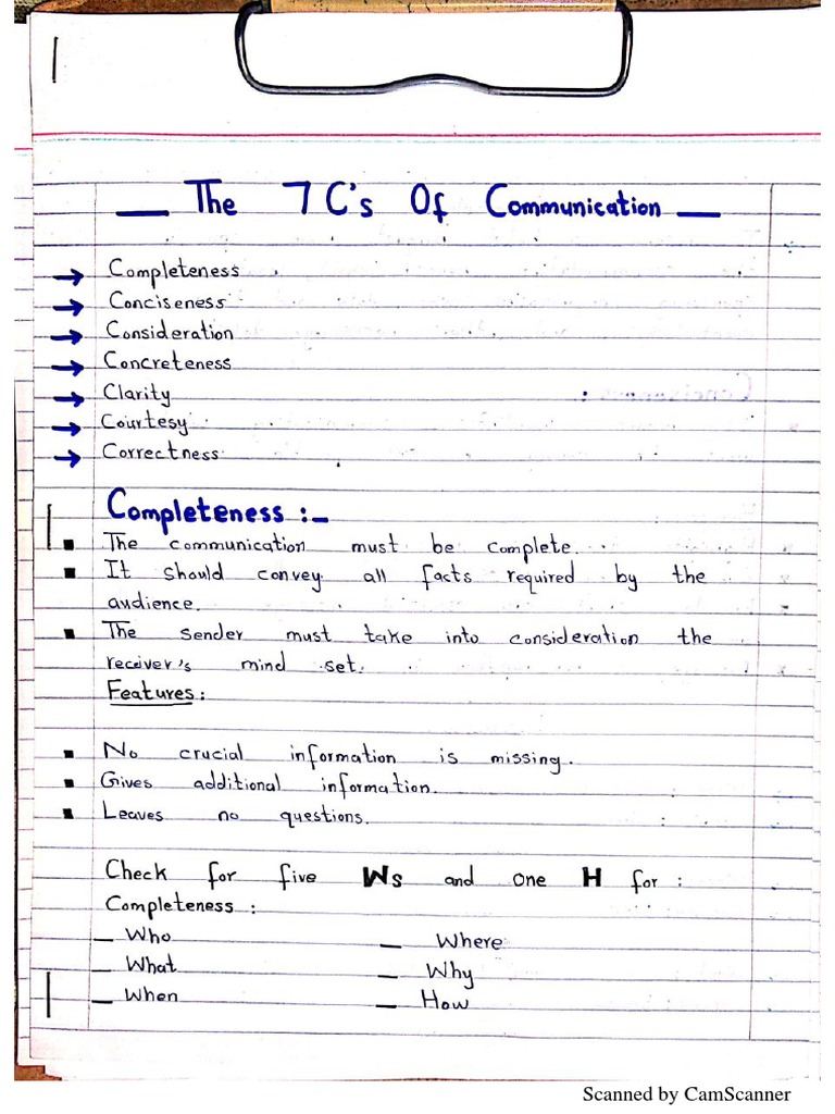 7 C's of Communication | PDF