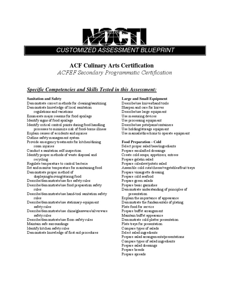 Sample Assessment | PDF | Cooking | Salad