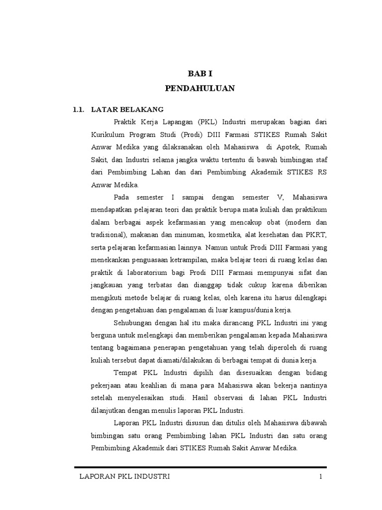 Isi Laporan Ki | PDF