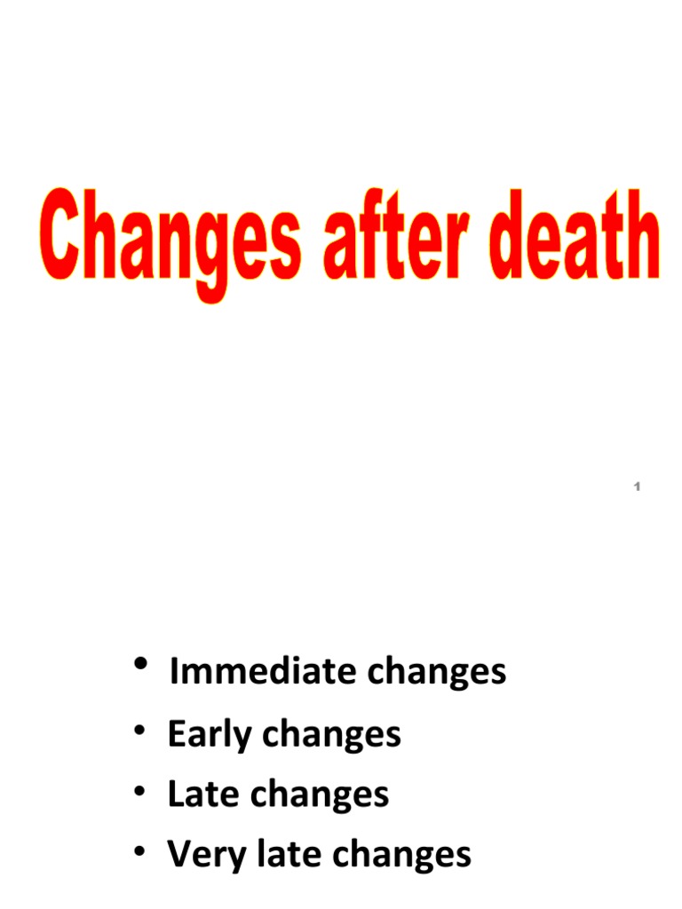 CHANGES After Death (Part Two) 2011 GC - 2 | PDF | Physiology ...