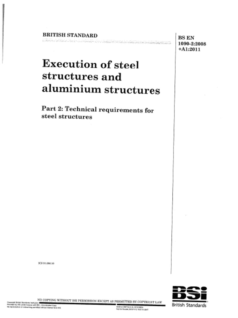 Bs en 1090-2 | PDF
