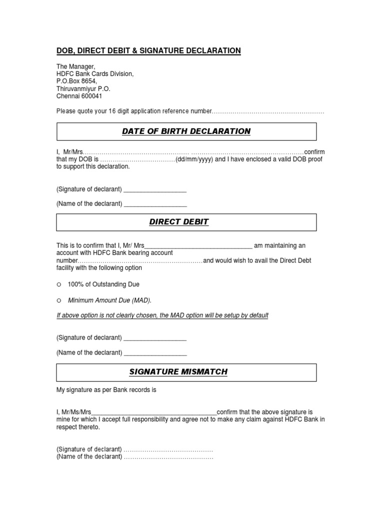 Signature Mismatch Form Pdf 