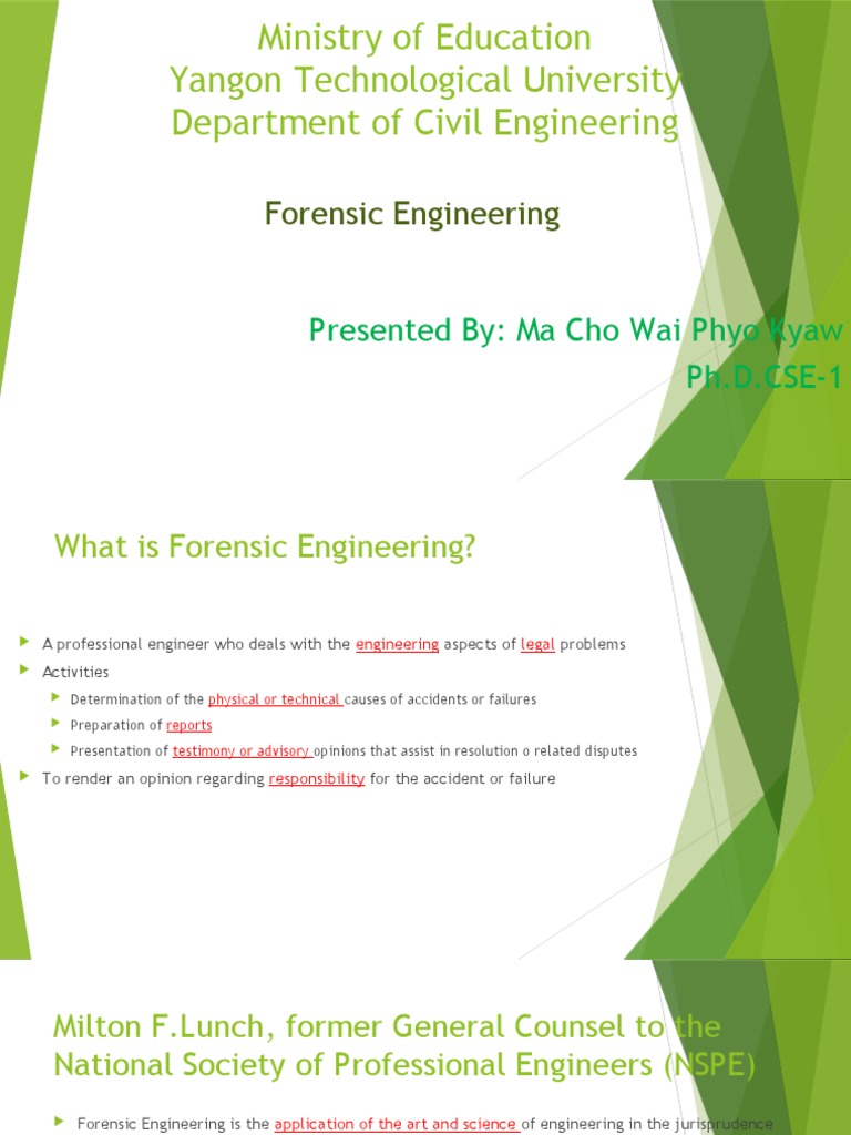 Chapter 1 Forensic Engineering | PDF | Forensic Science | Expert Witness