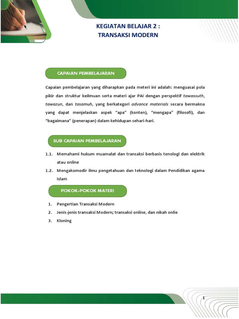 Materi PAI Kontemporer KB 2 | PDF