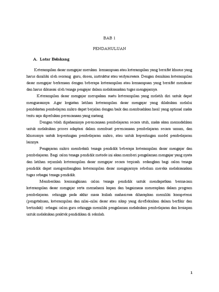 Makalah Kel 10 Micro Teaching | PDF