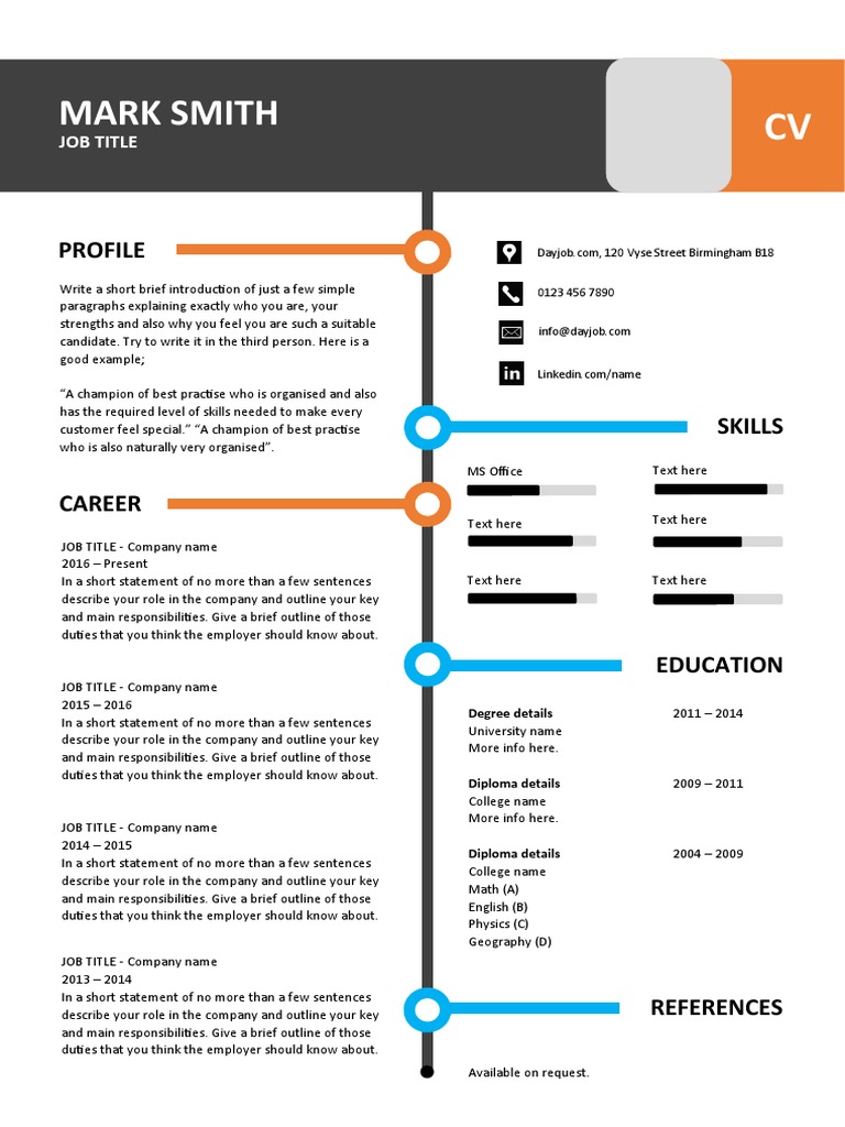 Free CV Template 26 | PDF
