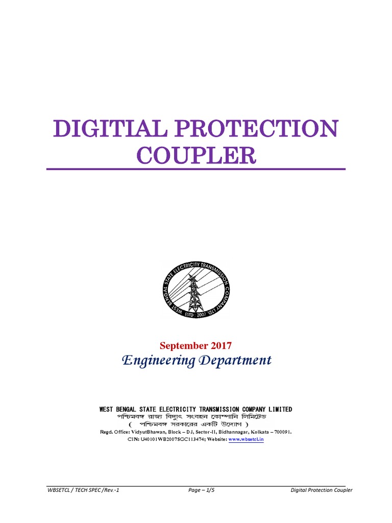 Digital Protection Coupler - Rev 1 | PDF | Power Supply | Relay