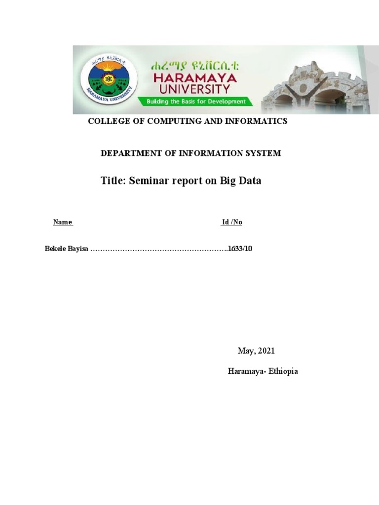 Seminar Information System | PDF | Big Data | Apache Hadoop