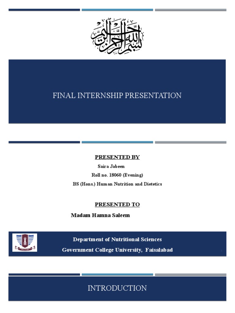 Final Internship Presentation | PDF | Coeliac Disease | Gluten