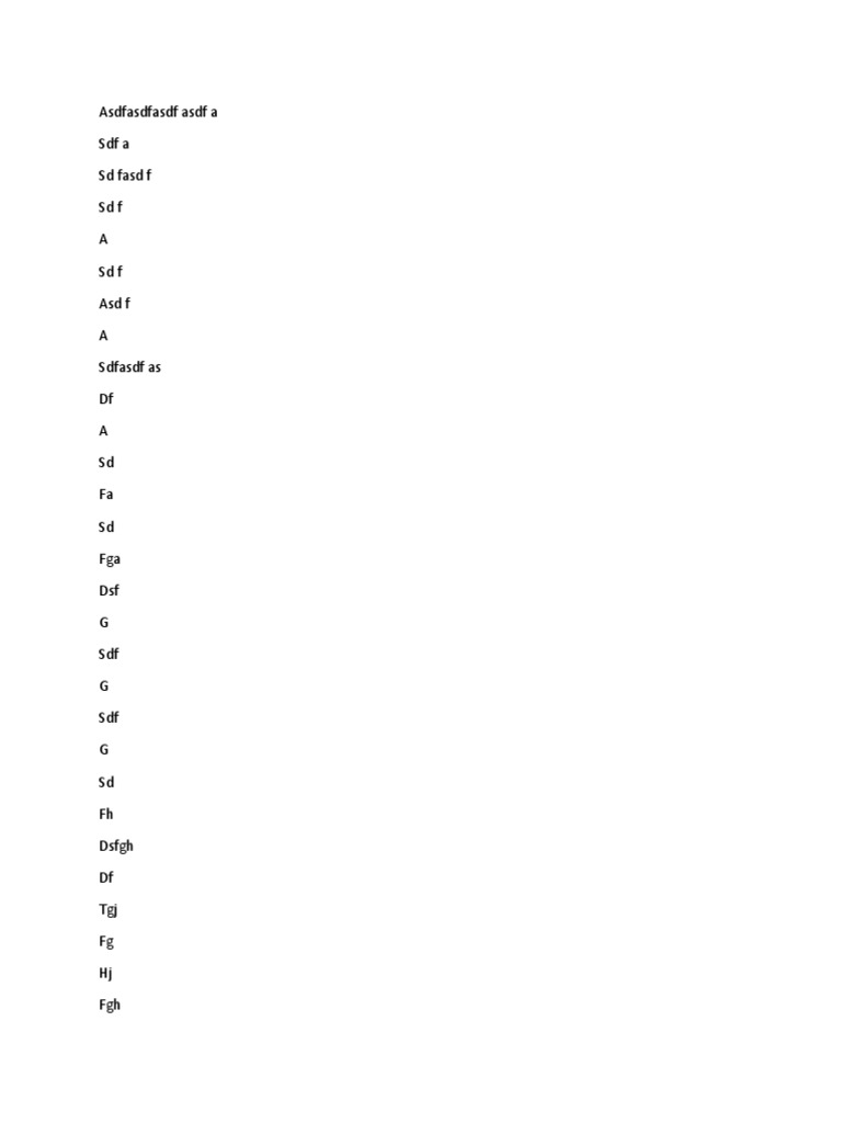 Asdfasdfasdf Asdf A | PDF