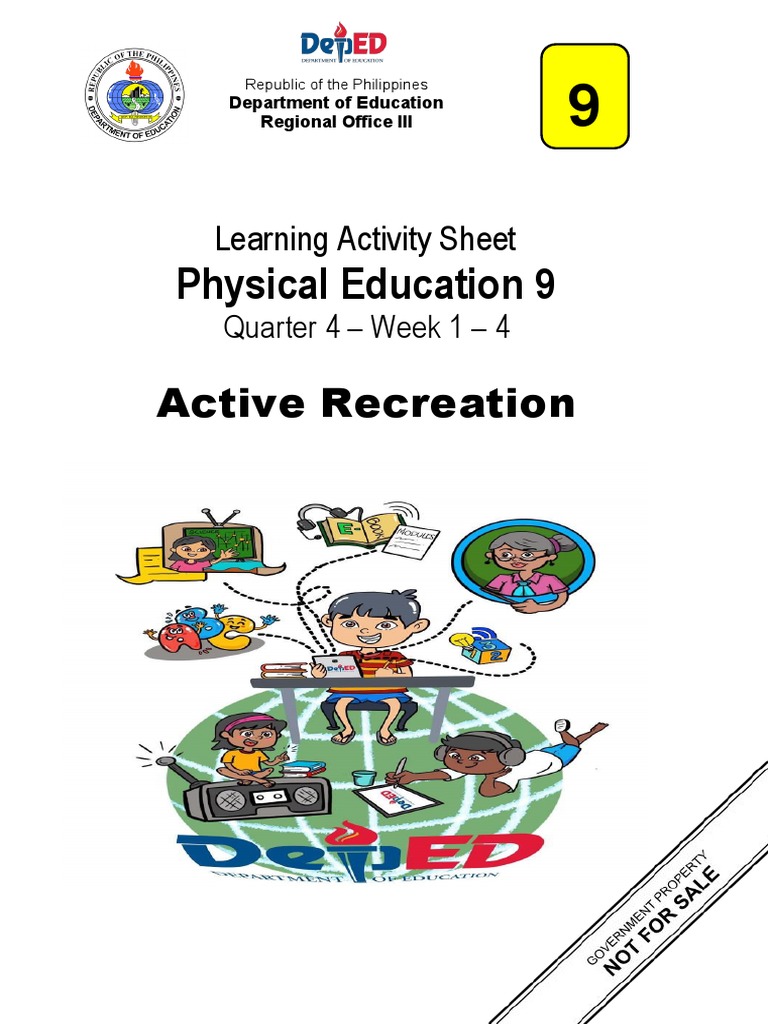 4th Quarter Grade 9 Pe Learning Activity Sheets Week 1 4 1 | PDF ...